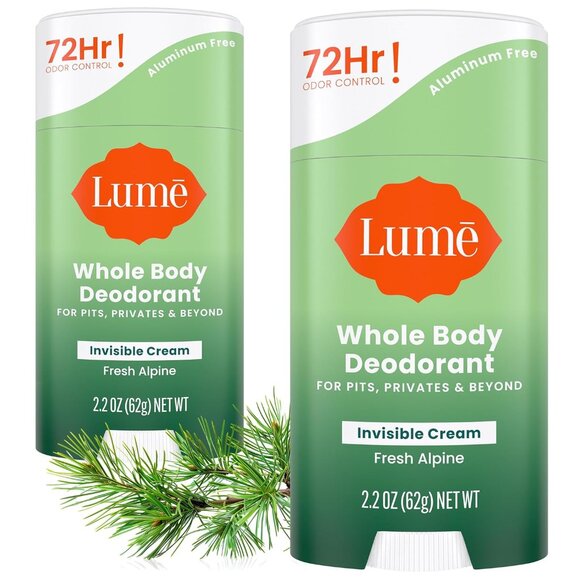 Other | Lume Whole Body Deodorant Invisible Cream Stick 72 Hour Control ...